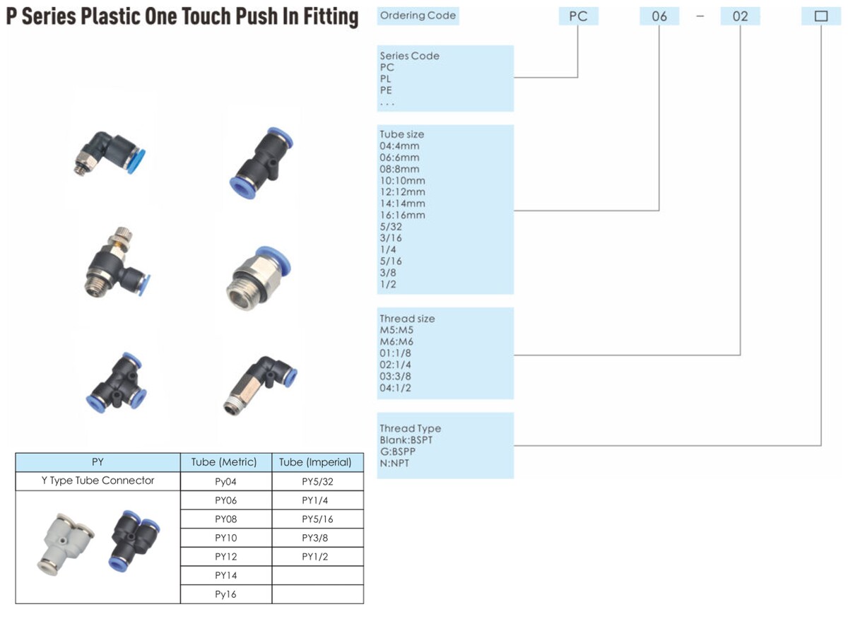 Pneumatic Fittings - Wavee Engineering